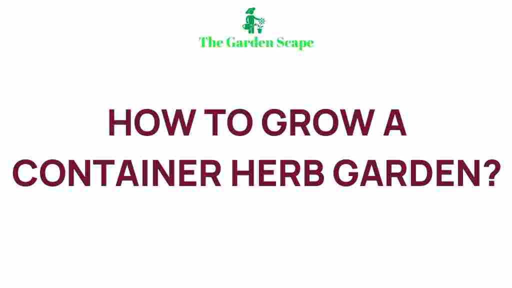 Unleashing the Secrets of Container Gardening: A Beginner's Guide